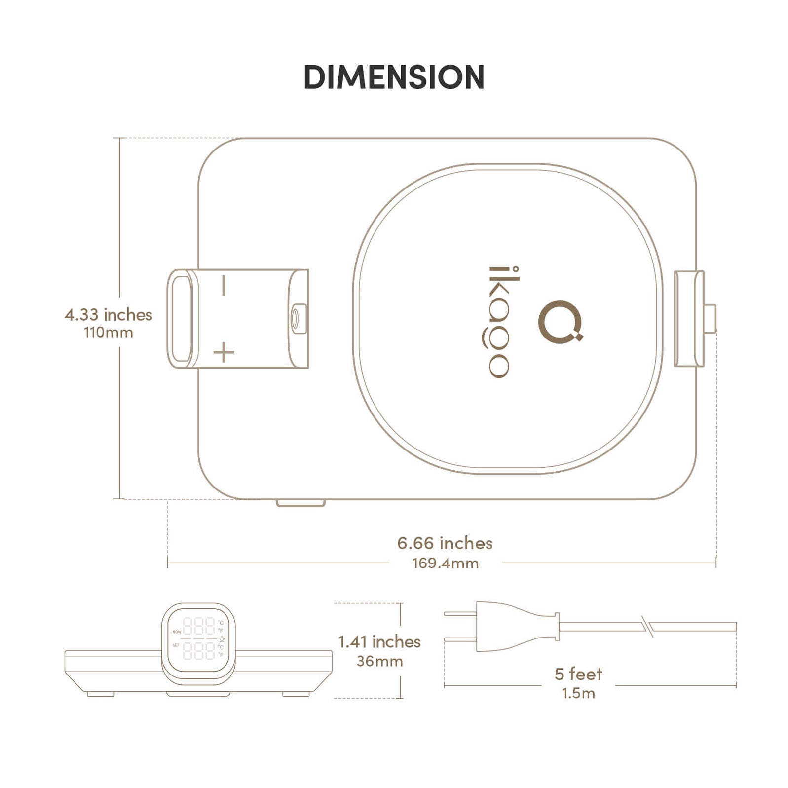 Heated Coaster - Coffee Warmer - smart & precise | ikago