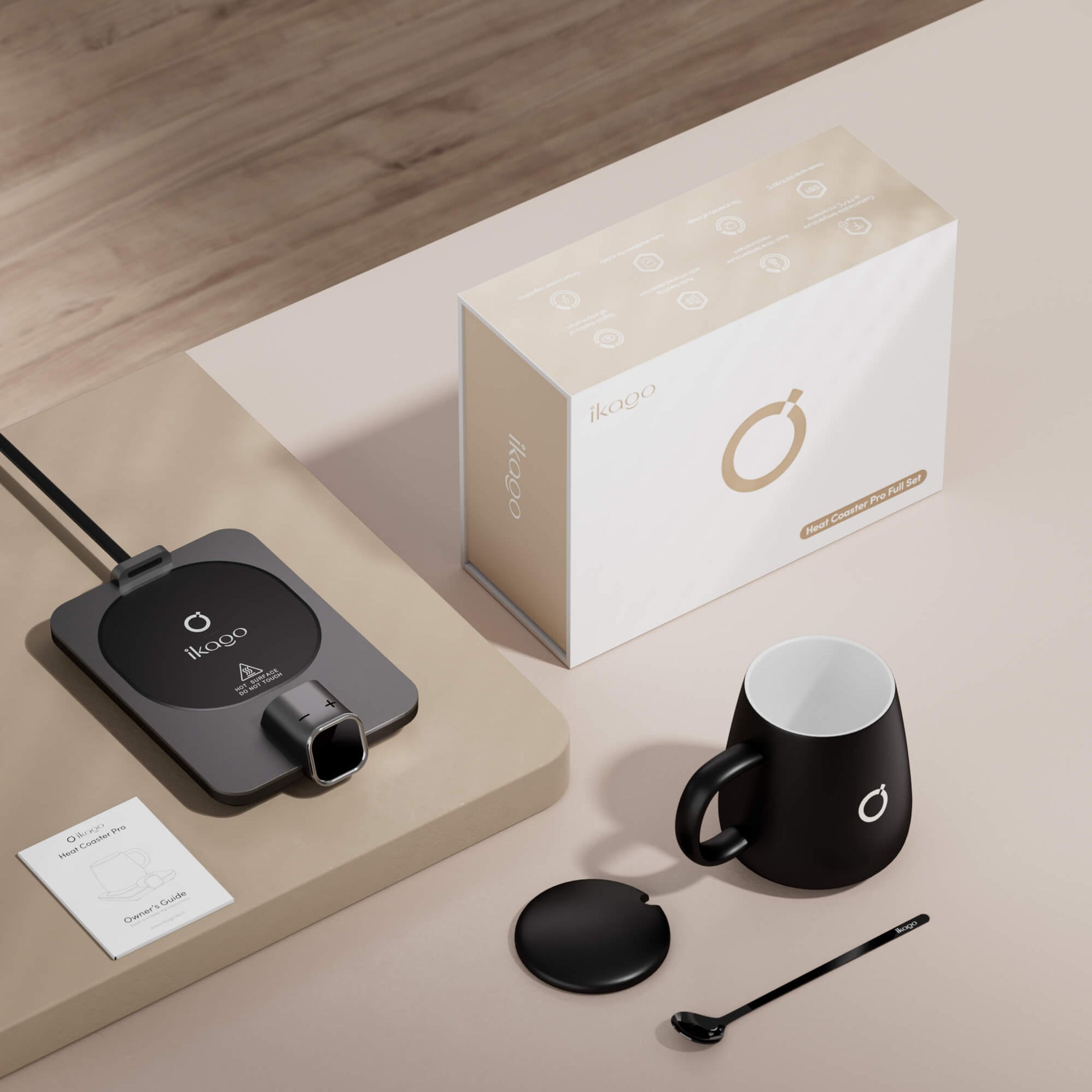 Heated Coaster - Coffee Warmer - smart & precise | ikago